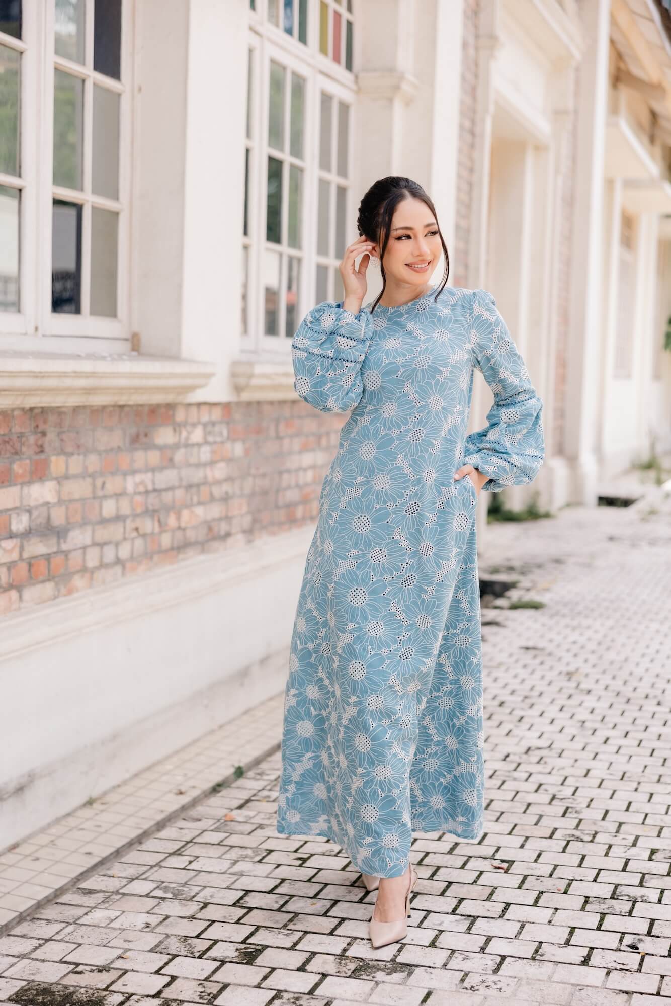 Nyla Dress - Blue - True Colors