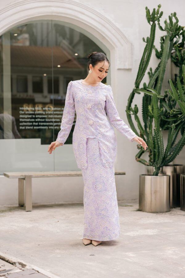 Lutfia Kurung - Purple Lilac - True Colors