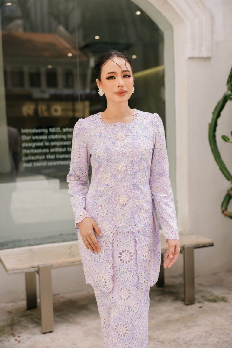 Lutfia Kurung - Purple Lilac - True Colors