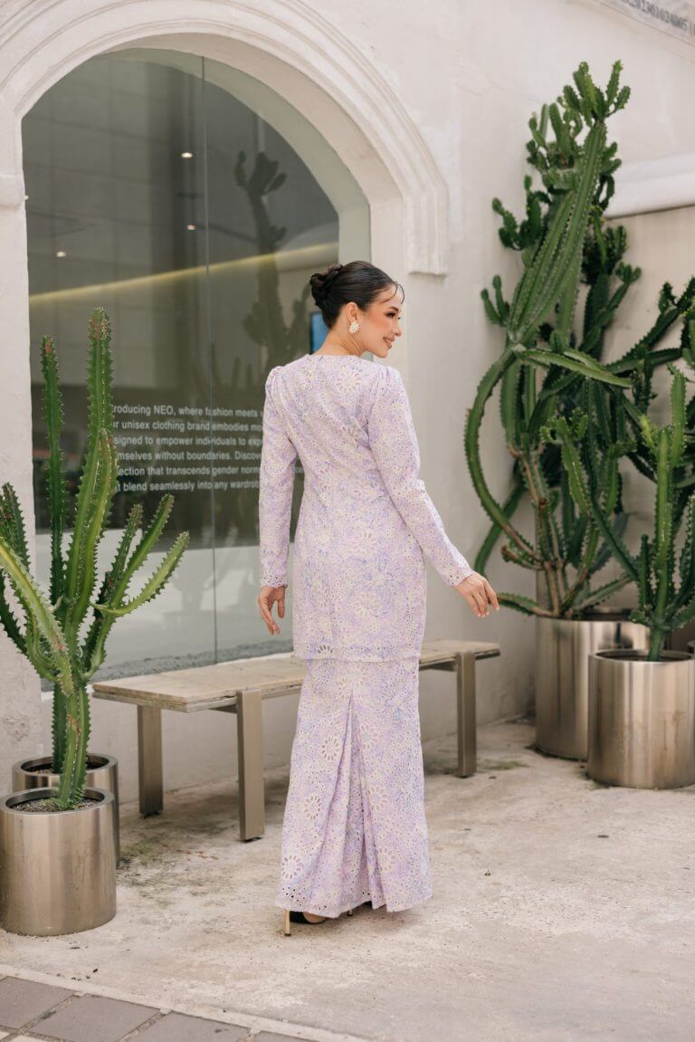 Lutfia Kurung - Purple Lilac - True Colors